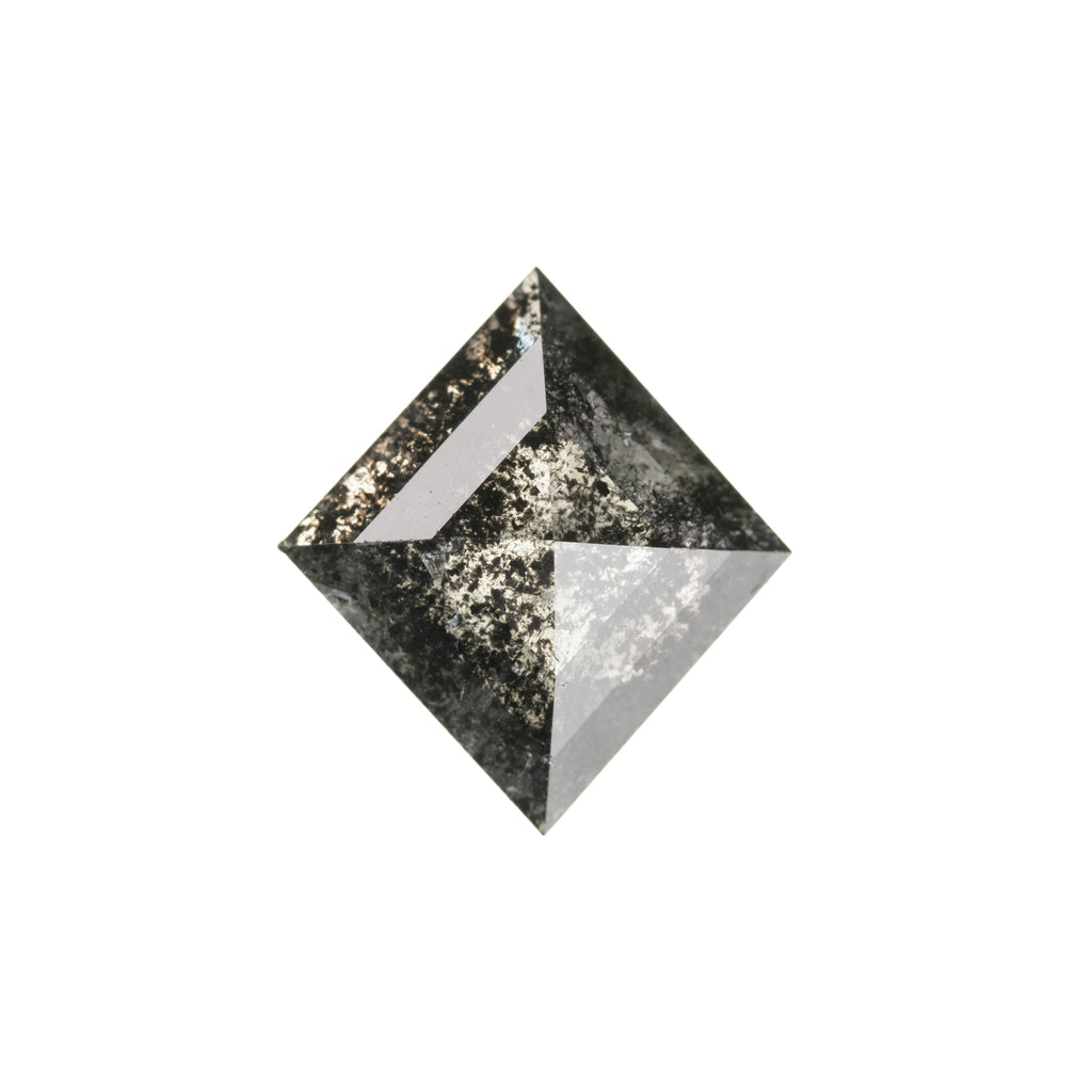 .91 Carat Black Rose Cut Lozenge Diamond – Point No Point Studio