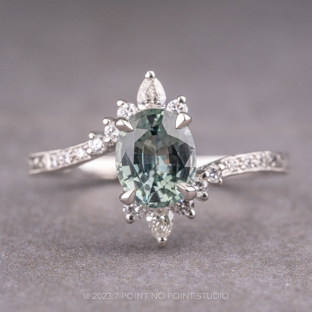 Sapphire Engagement Ring, Point No Point Studio