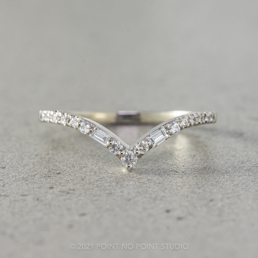 Extra Diamond Paloma Wedding Band, Point No Point Studio