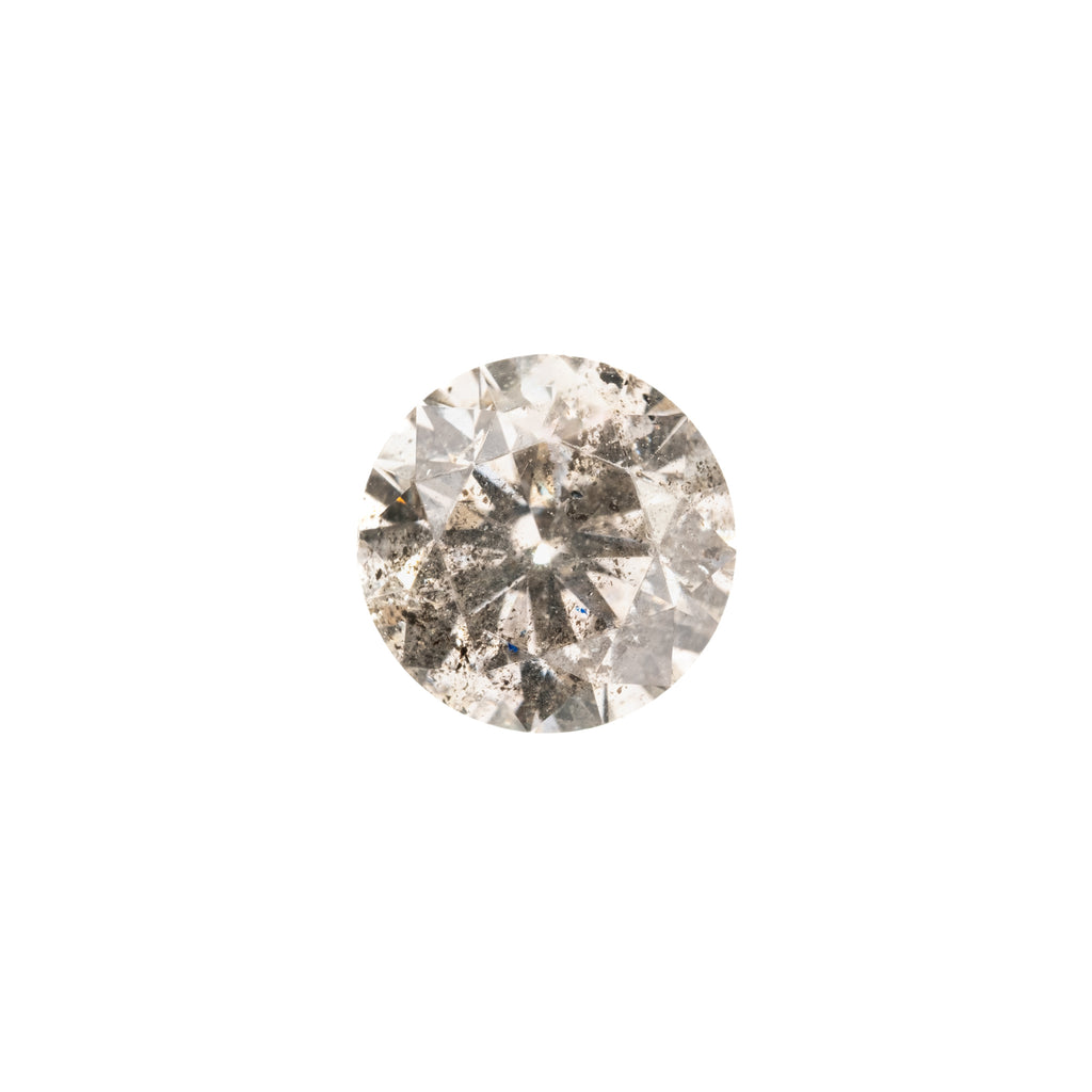 1.03 Carat Salt and Pepper Brilliant Cut Round Diamond – Point No Point ...