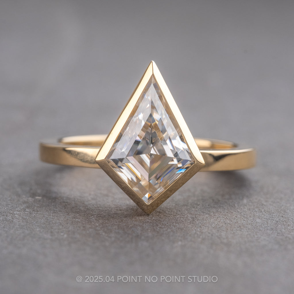 Moissanite Engagement Ring, Point No Point Studio