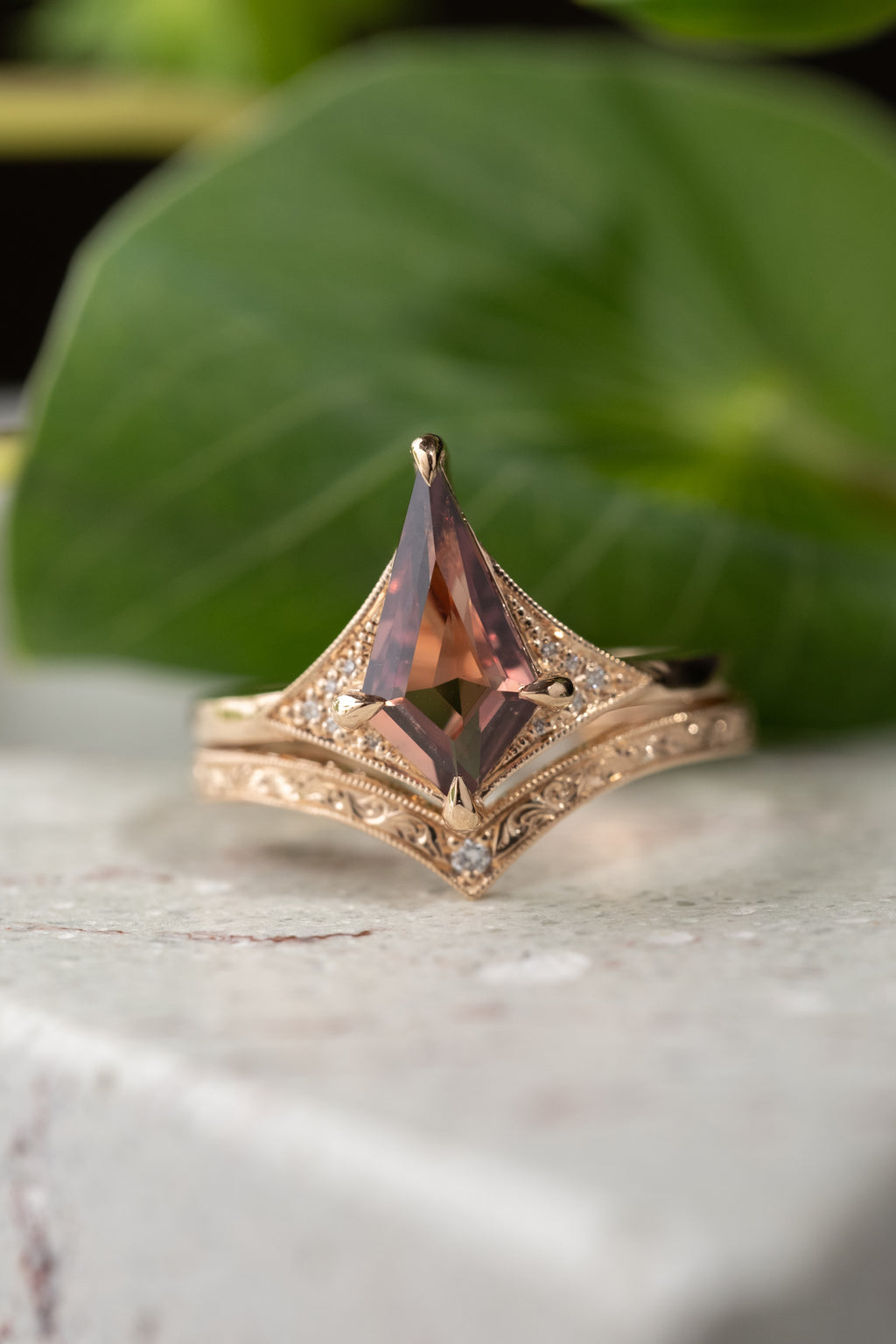 Custom Sapphire Aela Engagement Ring – Point No Point Studio