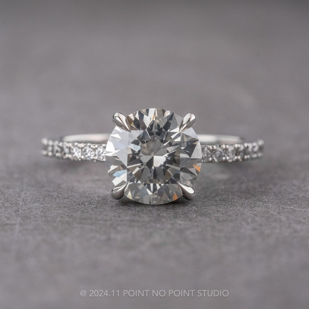 Fancy Grey Diamond Engagement Ring, Point No Point Studio
