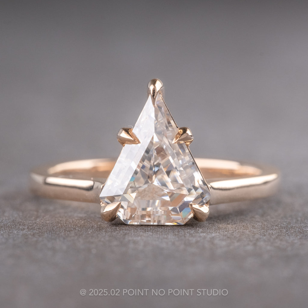 Moissanite Engagement Ring, Point No Point Studio