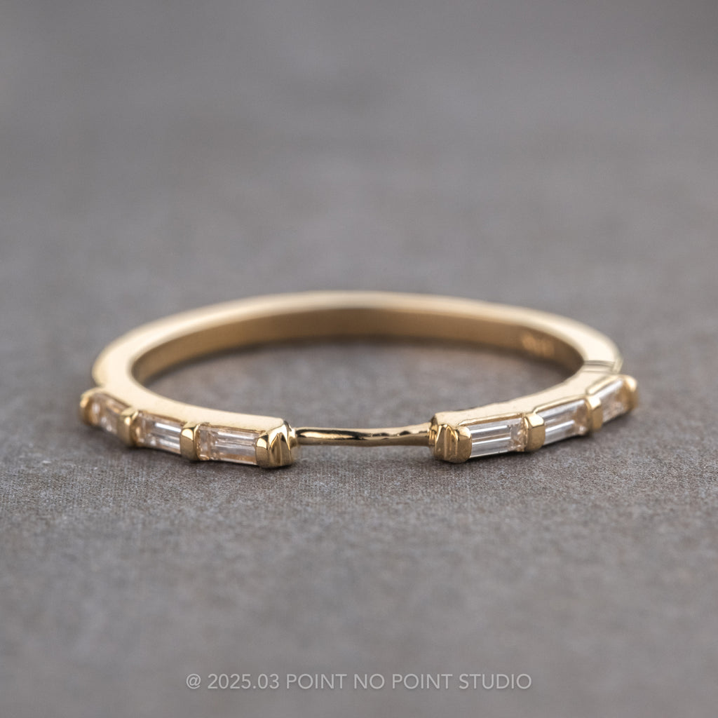 Blair Wedding Ring Cuff, 6 Diamond, Point No Point Studio