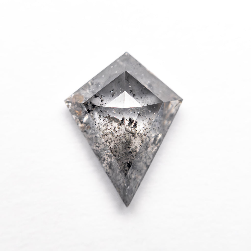 1.76 Carat Salt and Pepper Rose Cut Kite Diamond – Point No Point Studio