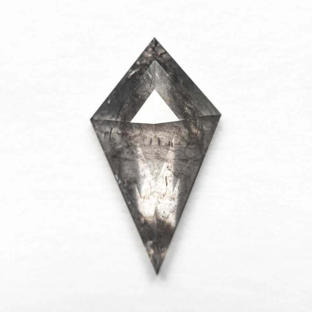 1.78 Carat Salt and Pepper Rose Cut Kite Diamond – Point No Point Studio