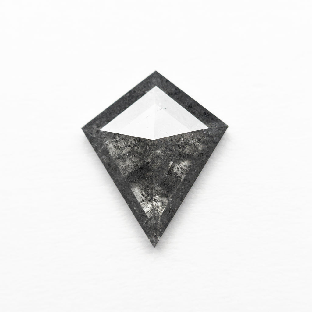 1.04 CARAT BLACK SPECKLED ROSE CUT KITE DIAMOND – Point No Point Studio
