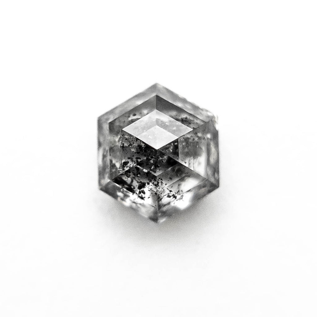 1.27 CARAT CANADIAN SALT AND PEPPER DOUBLE CUT HEXAGON DIAMOND – Point ...
