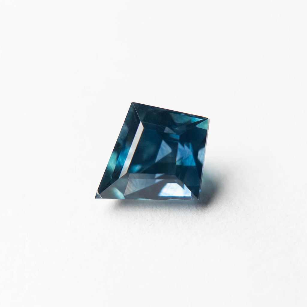 1.39 Carat Blue Step Cut Kite Montana Sapphire – Point No Point Studio