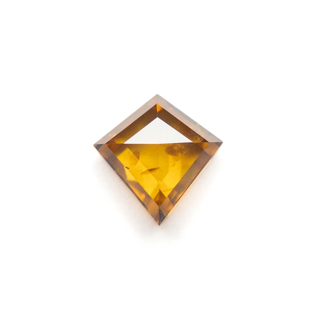 1.23 Carat Yellow Rose Cut Kite Diamond – Point No Point Studio