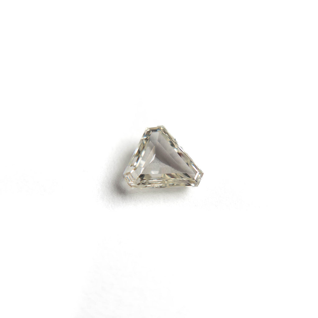 .55 Carat Clear Step Cut Shield Diamond – Point No Point Studio