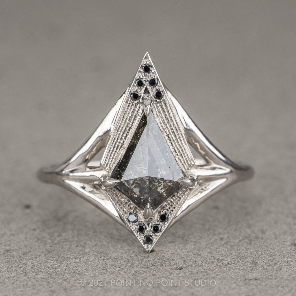 Custom Black Diamond Arwen Engagement Ring – Point No Point Studio