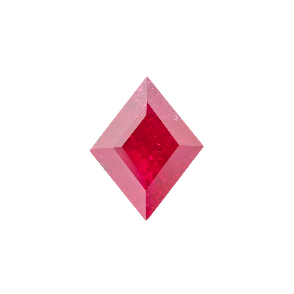 1.06 Carat Deep Red Double Cut Lozenge Ruby – Point No Point Studio