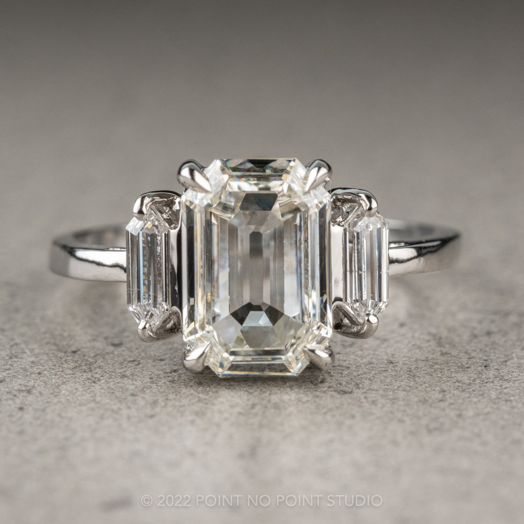 Custom Clear Diamond Zoe Engagement Ring – Point No Point Studio