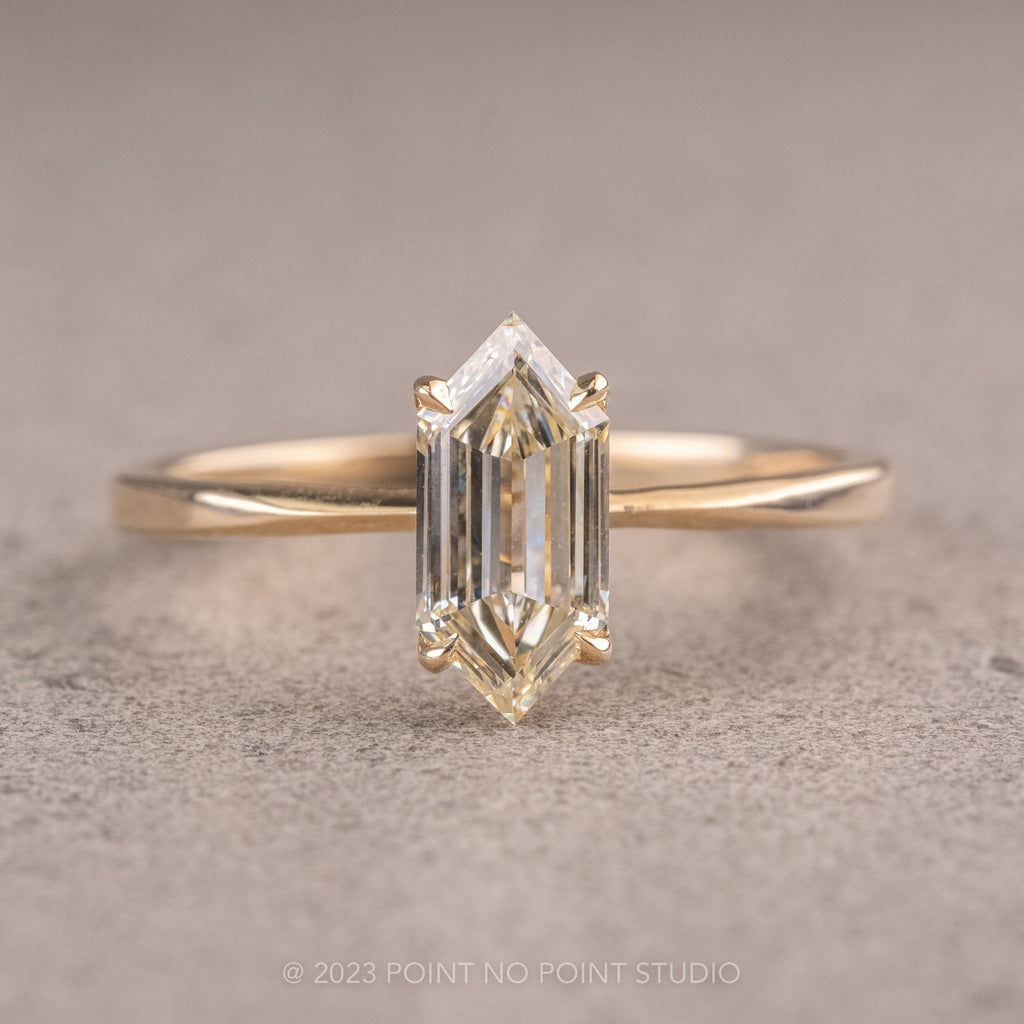 Clear Diamond Engagement Ring – Point No Point Studio