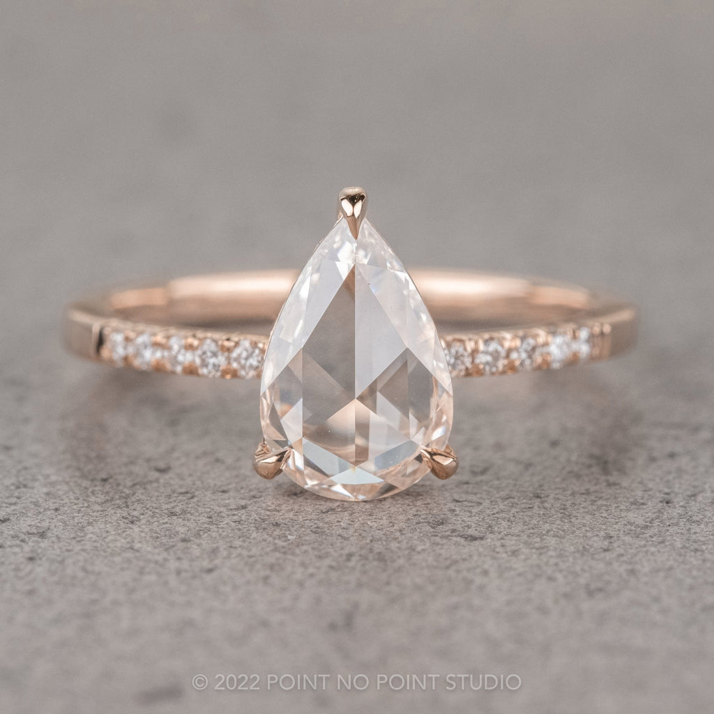 Translucent Diamond Engagement Ring – Point No Point Studio