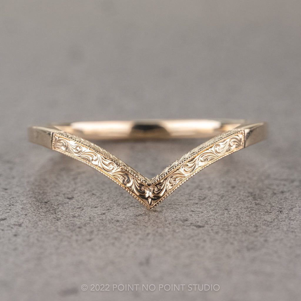 Vintage Viola Wedding Ring – Point No Point Studio